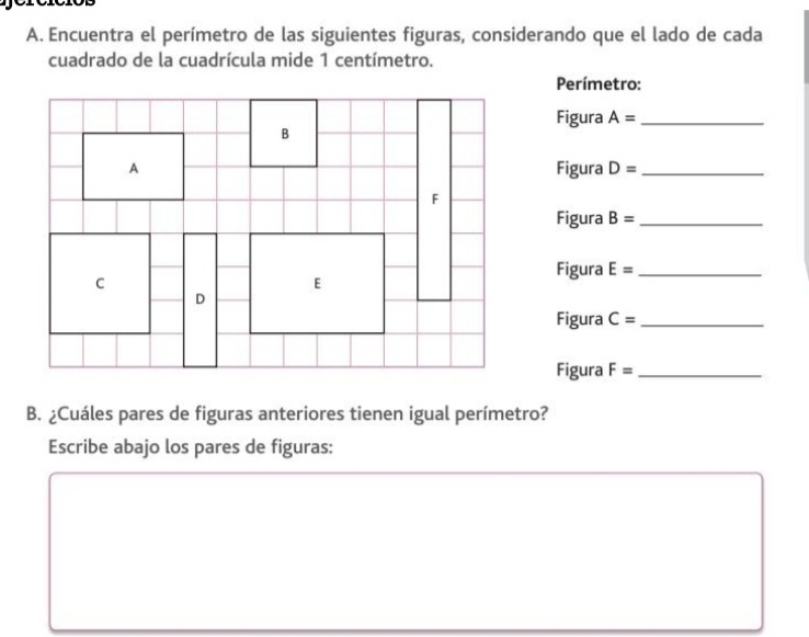 Resuelto:Encuentra el perímetro de las siguientes figuras, considerando ...