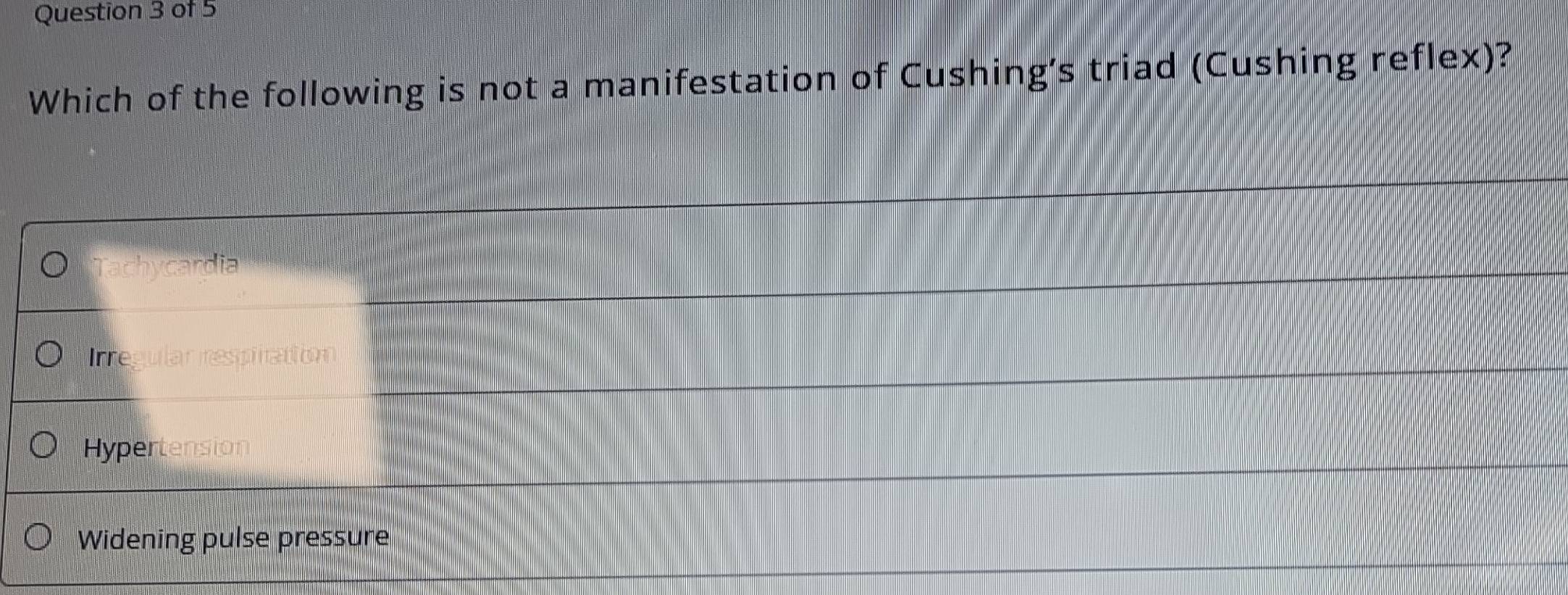 Solved: Which of the following is not a manifestation of Cushing's ...