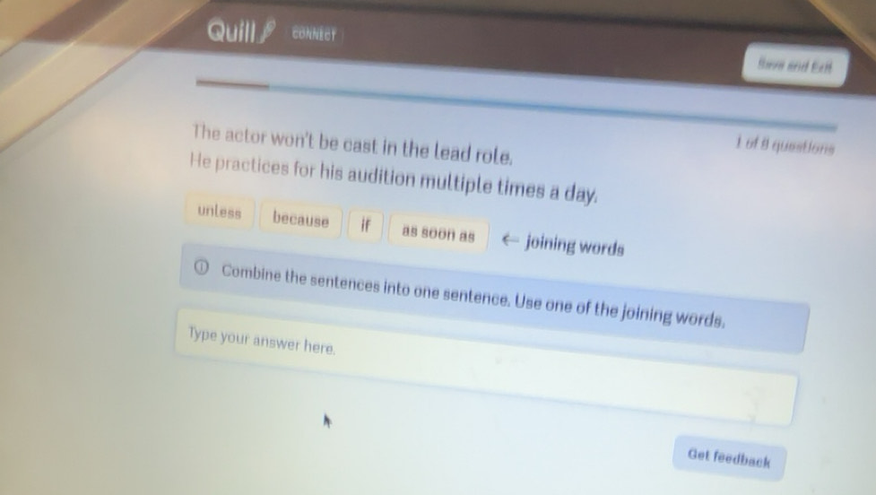 Solved: Quill CONNECT Sae and Ecil The actor won't be cast in the lead ...