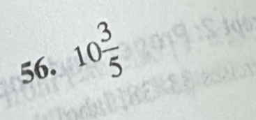 Solved: 10 3/5 [Math]