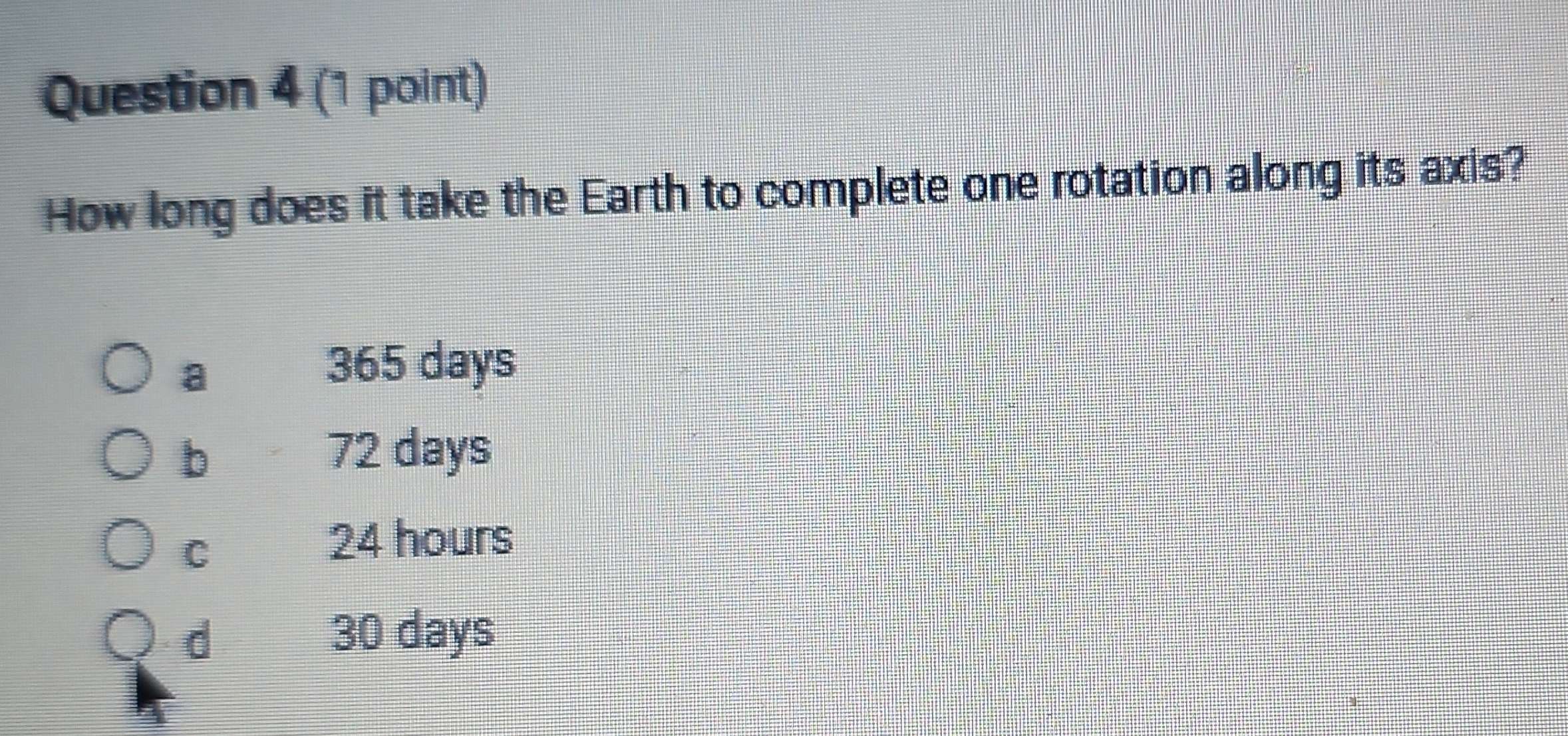 Solved: How long does it take the Earth to complete one rotation along ...