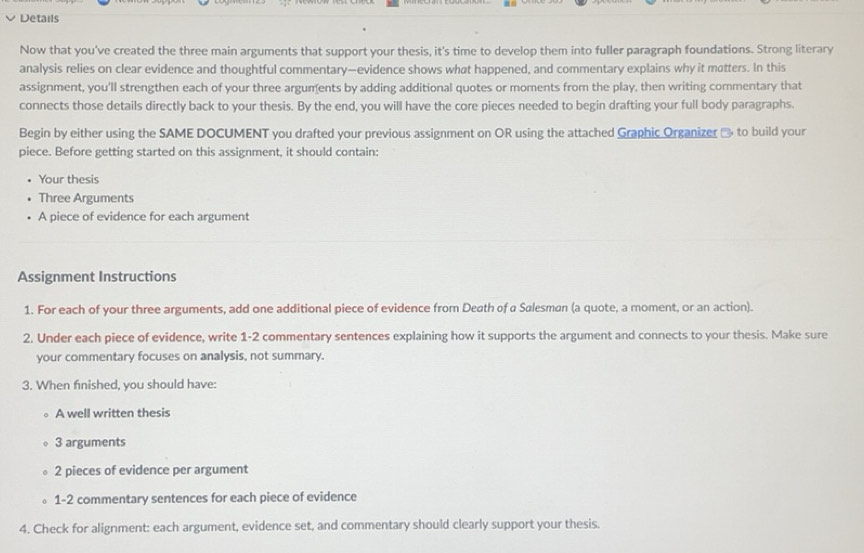 Resuelto:Details Now that you've created the three main arguments that ...