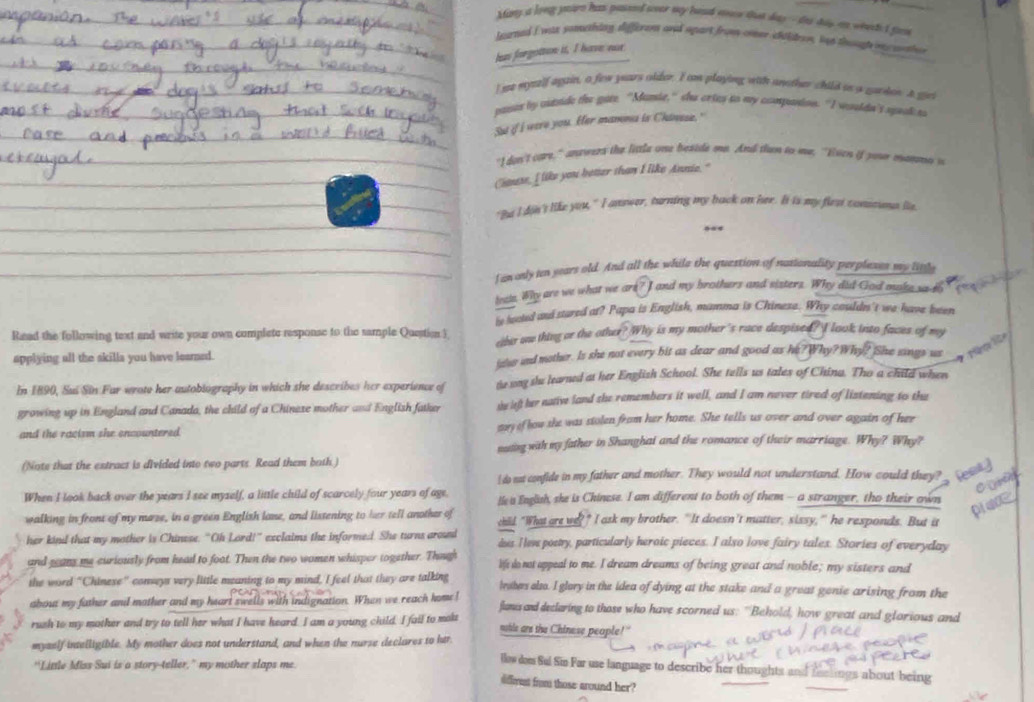 Solved: Many a long yeure has passed ovar my head now that day - de das ...