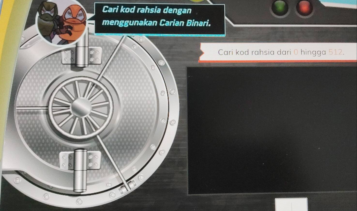 Selesai:Cari kod rahsia dengan menggunakan Carian Binari. Cari kod ...