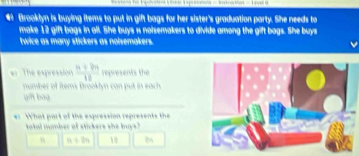 Solved: Brooklyn is buying items to put in gift bags for her sister's ...