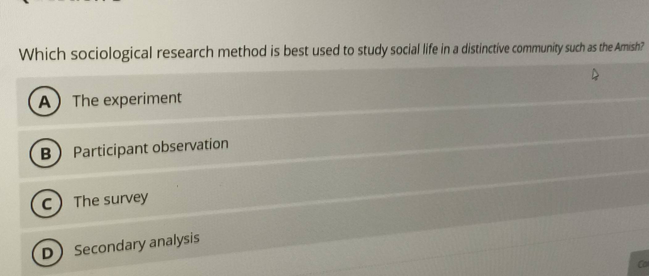 Solved: Which sociological research method is best used to study social ...