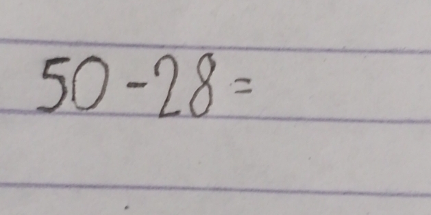Solved: 50-28= [Math]