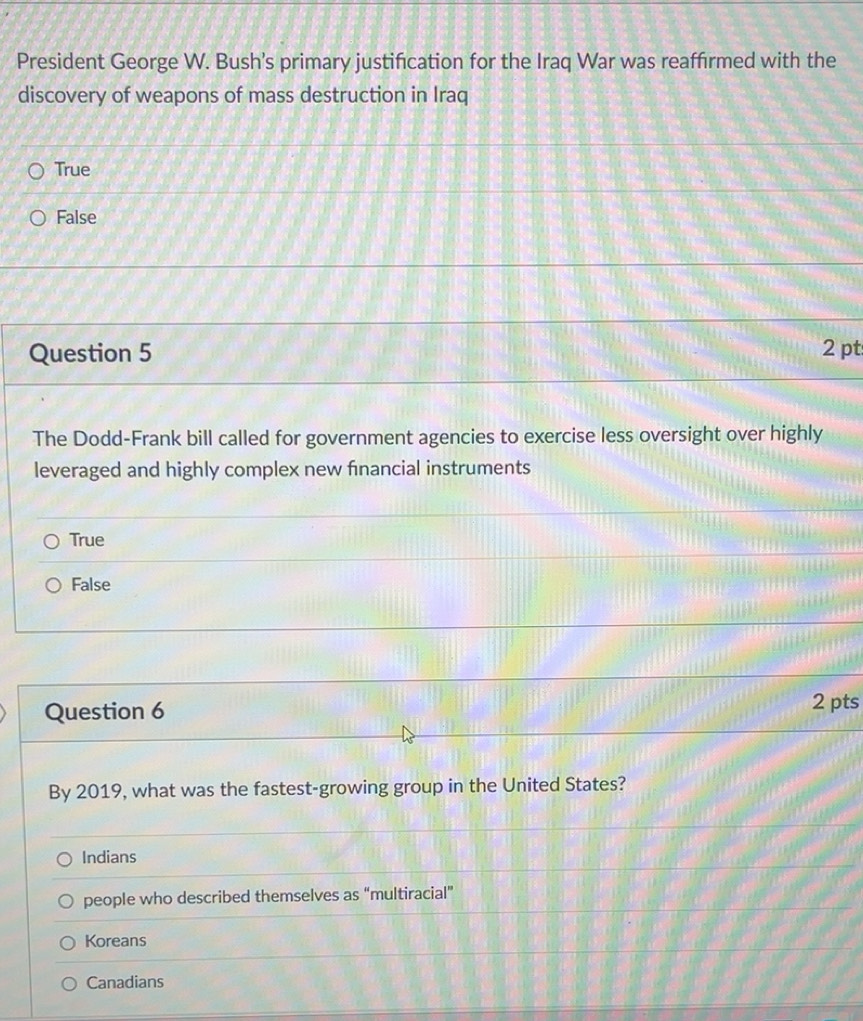 Solved: President George W. Bush’s primary justification for the Iraq ...