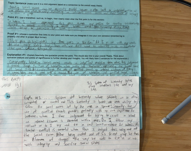 Solved: Topic Sentence (make sure it is a mini argument based on a ...