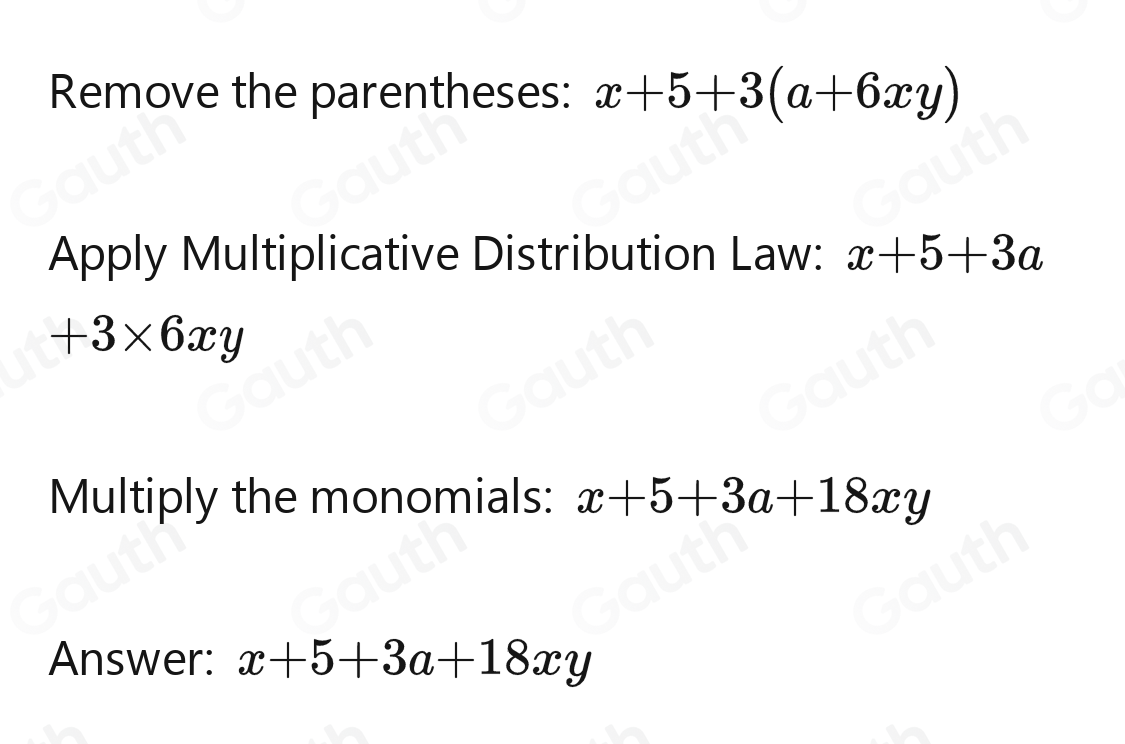 Solved: Identify properties used in each step in rewriting the ...