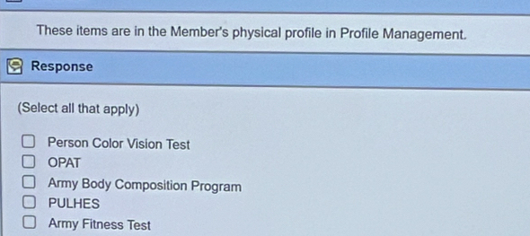 Solved: These items are in the Member's physical profile in Profile ...