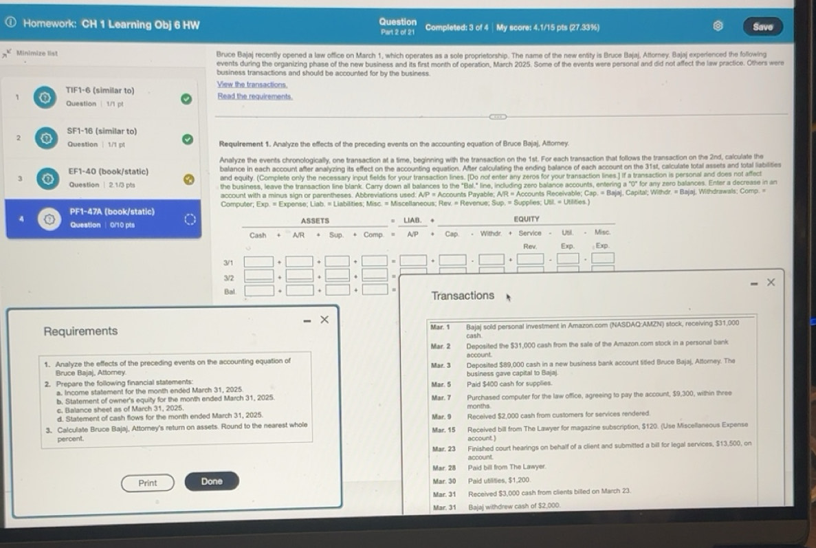 Solved: Homework: CH 1 Learning Obj 6 HW Question Part 2 of 21 ...
