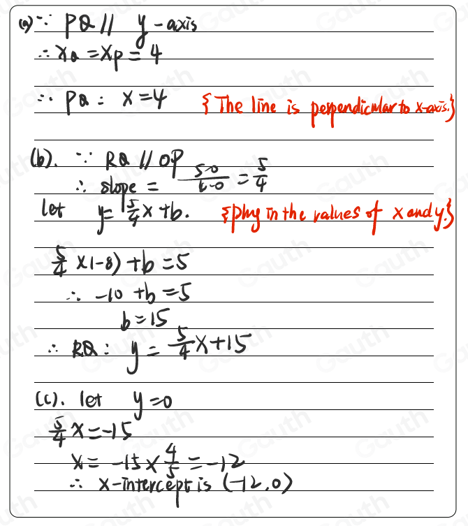 Selesai:The diagram below shows two parallel lines OP and RQ. Straight line PQ is parallel to the
