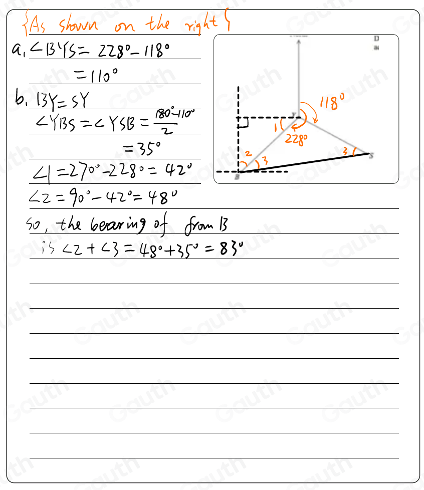 Solved: [Edexcel IGCSE Jan2014(R)-4H Q10b] The diagram shows the ...