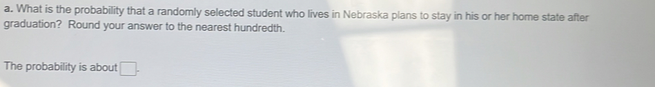 What is the probability that a randomly selected student who lives in ...