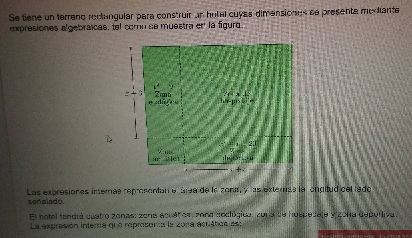 Resuelto:Se tiene un terreno rectangular para construir un hotel cuyas ...
