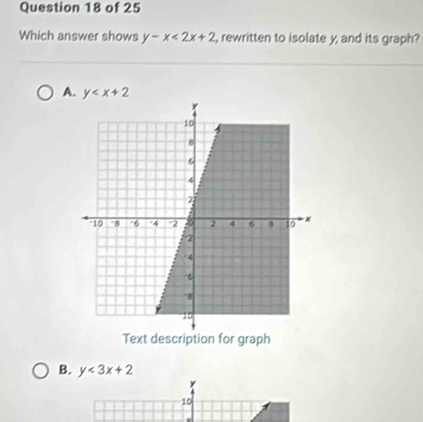 Solved: Which answer shows y-x