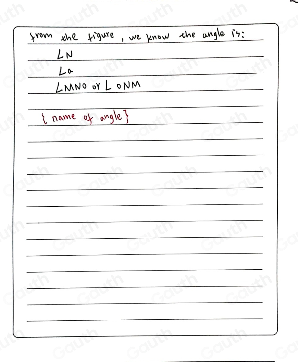 Solved: Name the angle in three kinds of notation. I Select all that ...