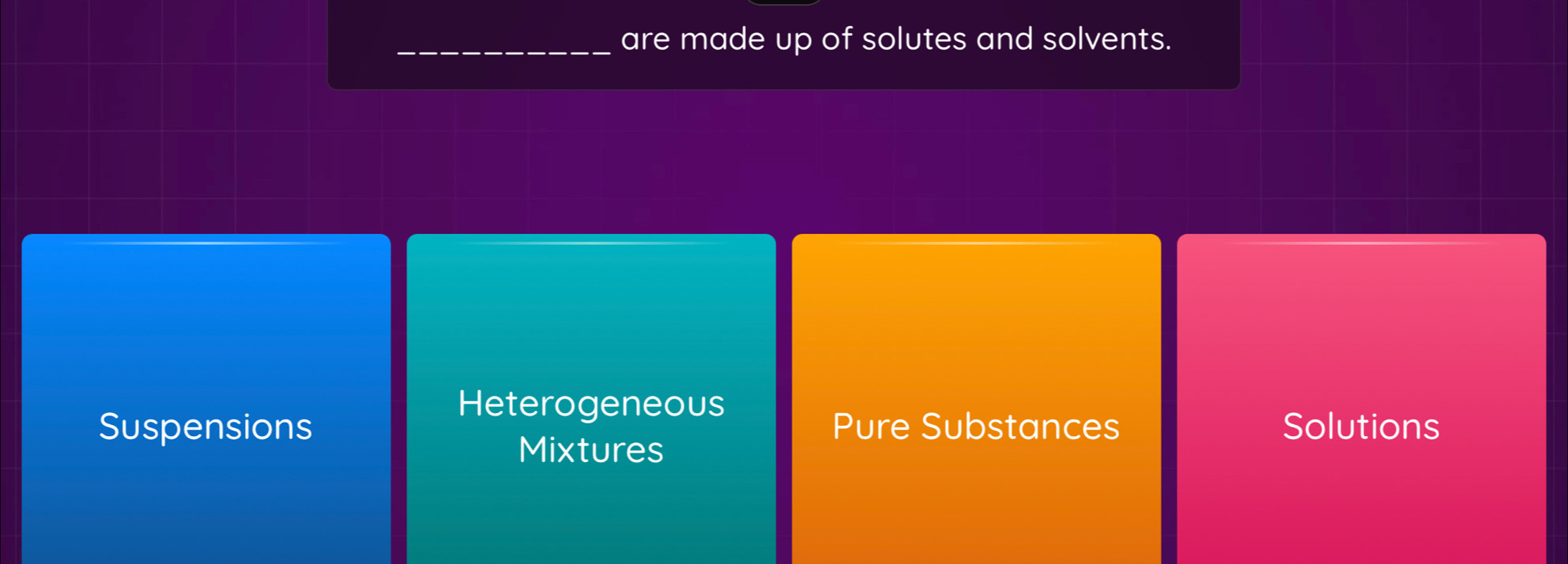 Solved: are made up of solutes and solvents. Heterogeneous Suspensions ...