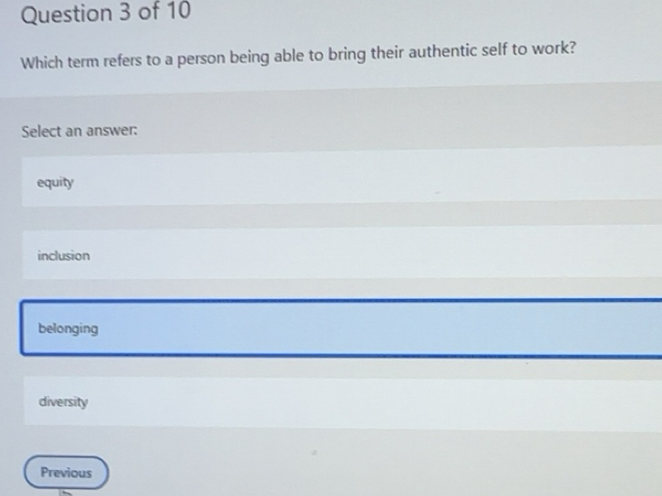 Solved: Which term refers to a person being able to bring their ...
