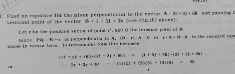 Solved: Find an equation for the plane perpendicular to the vector A=2i ...