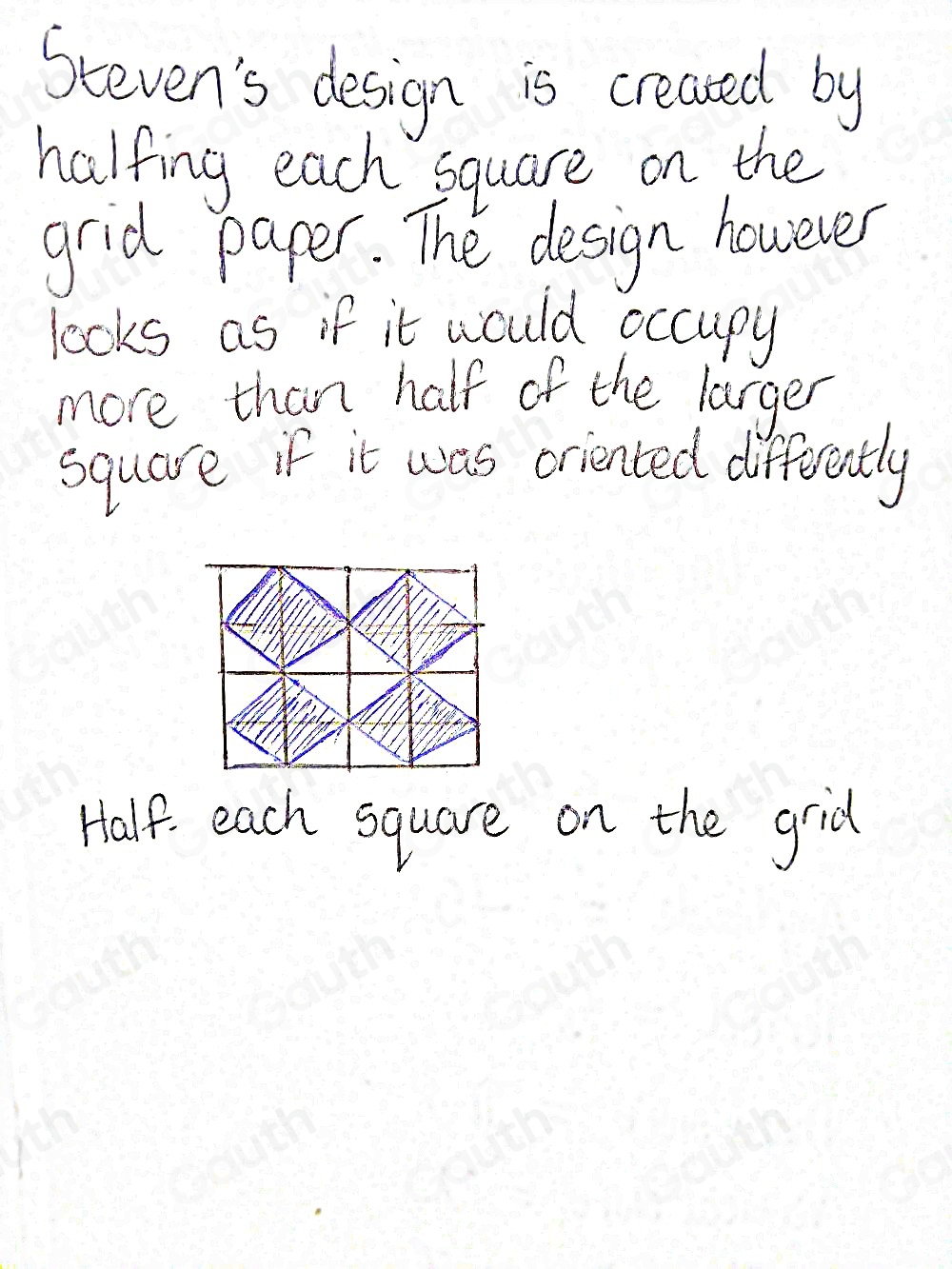 Solved: Performance Task A Design Repeated Steven created this design ...
