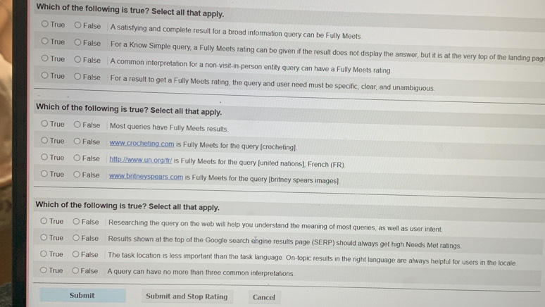 Solved: Which of the following is true? Select all that apply. True ...