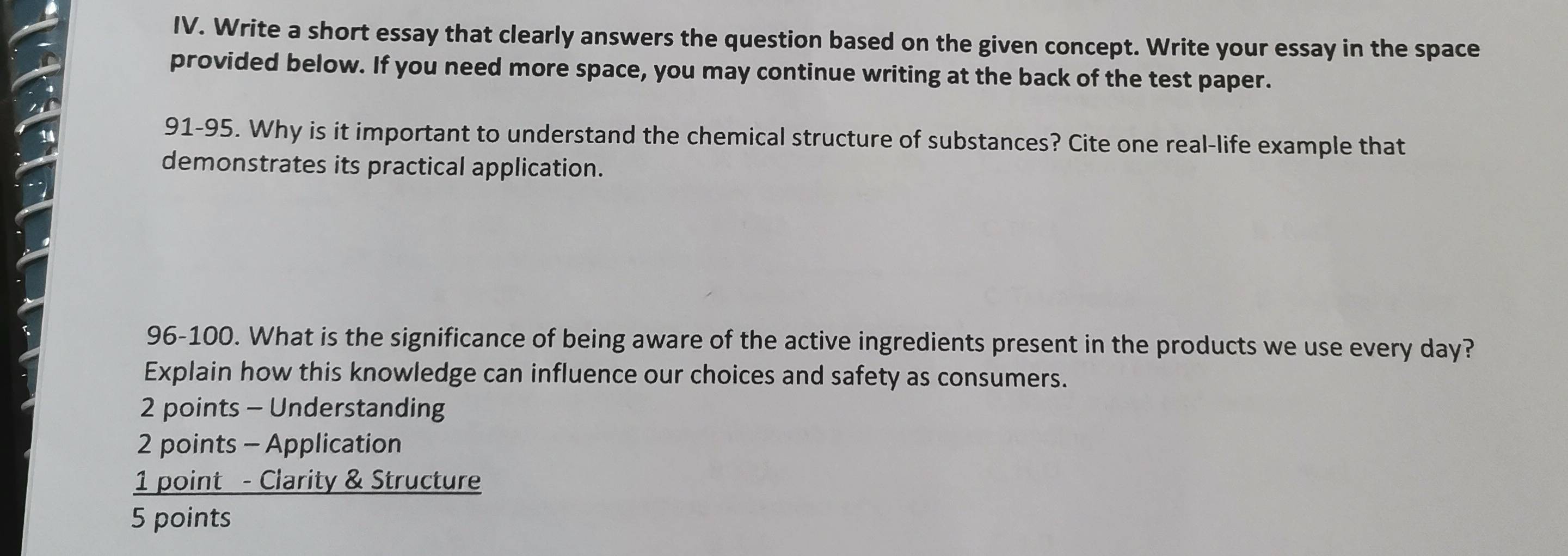 Solved: Write a short essay that clearly answers the question based on ...