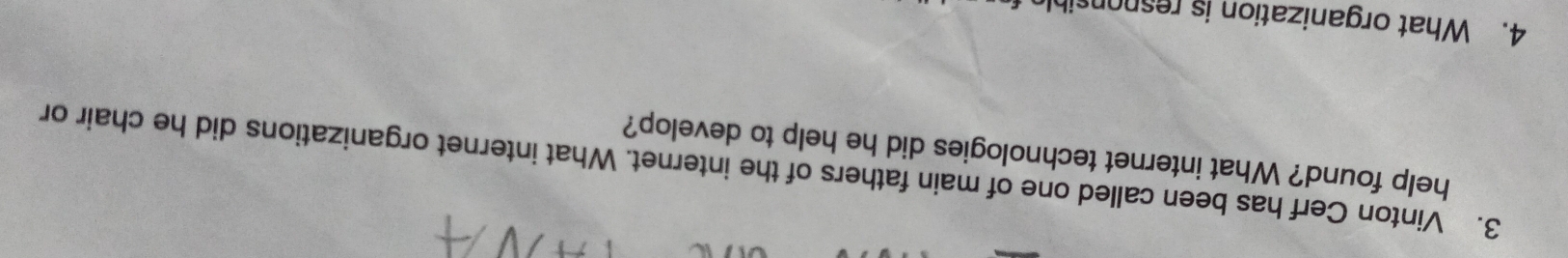 Solved: Vinton Cerf has been called one of main fathers of the internet ...