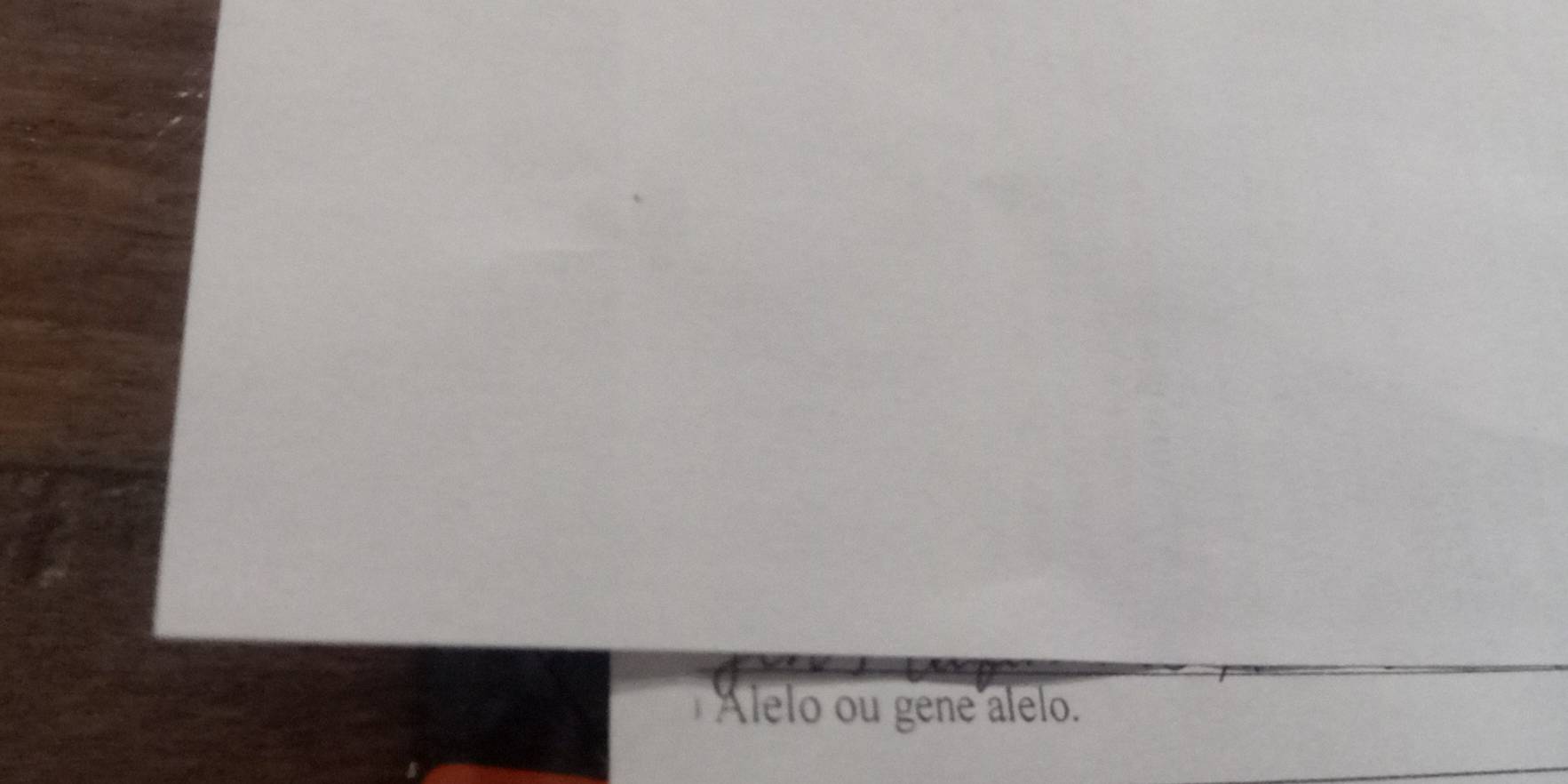Solved: Alelo ou gene alelo. [Biology]