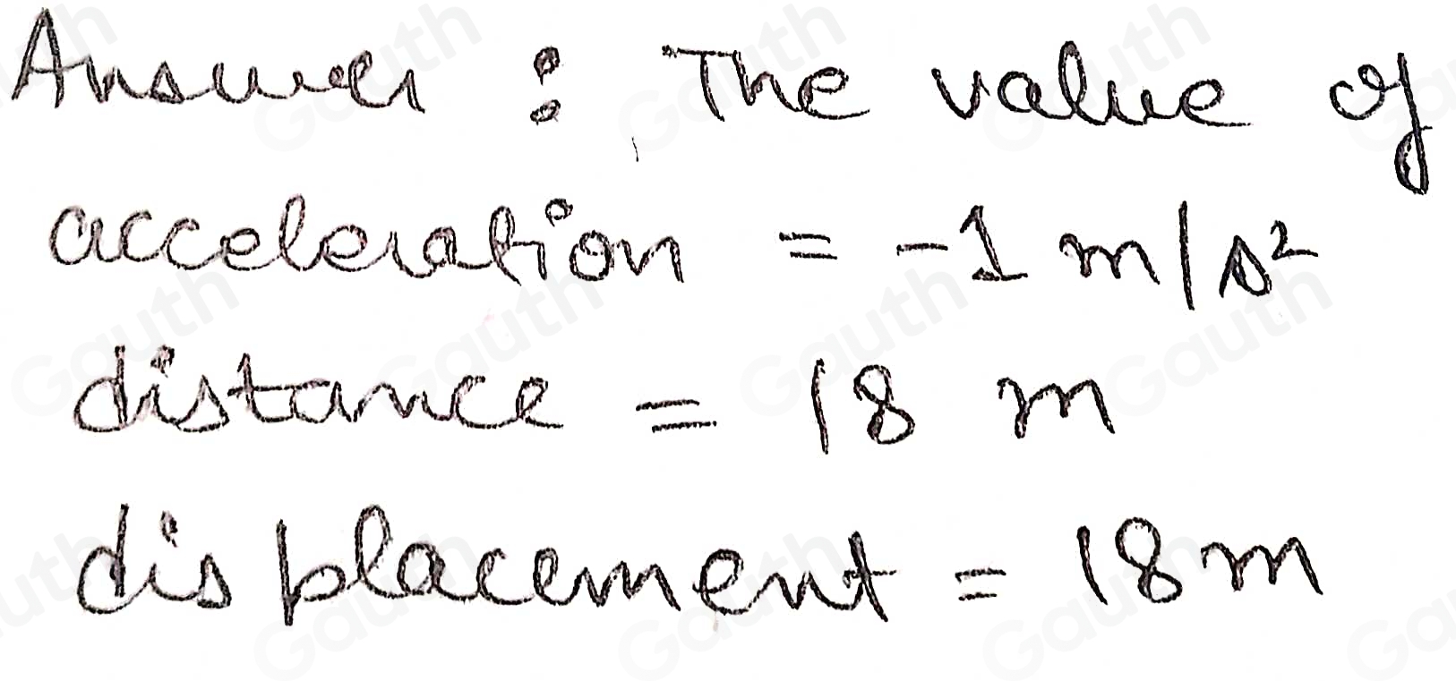 Solved: The velocity-time graph for a particle is shown below. Velocity What is the acceleration ...