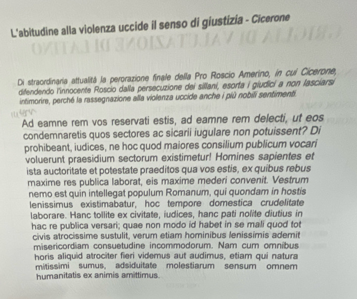Risolto:L'abitudine alla violenza uccide il senso di giustizia ...