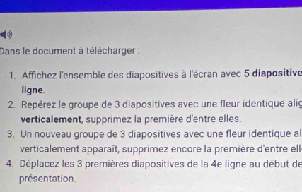 Résolu :Dans le document à télécharger : 1. Affichez l'ensemble des ...