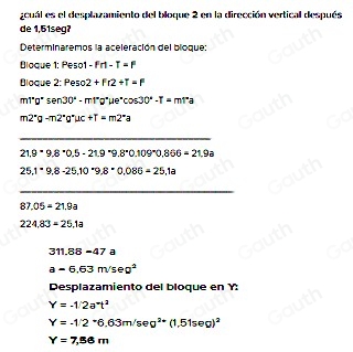 Solved: Un bloque de masa m_1=21.9 k_0 g está en reposo en un plano inclinado θ =30.0° sobre la ...