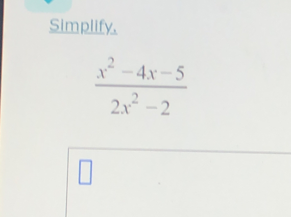 Solved: Simplify. _ [Math]