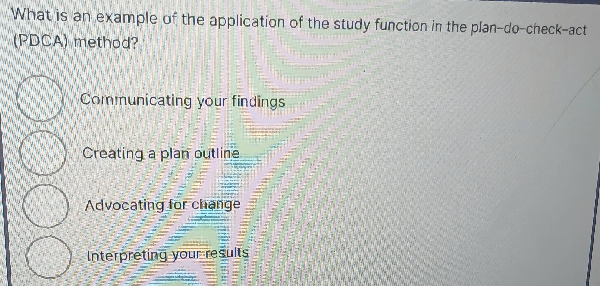 Solved: What is an example of the application of the study function in ...