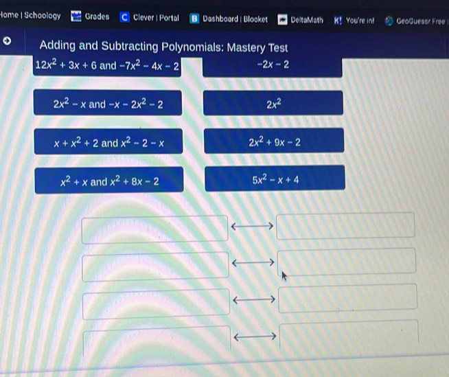 Solved: Home | Schoology Grades Clever | Portal Dashboard | Blooket ...