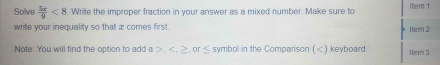 Solved: Solve 5x/9