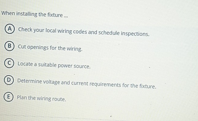 Resuelto:When installing the fixture ... A Check your local wiring ...