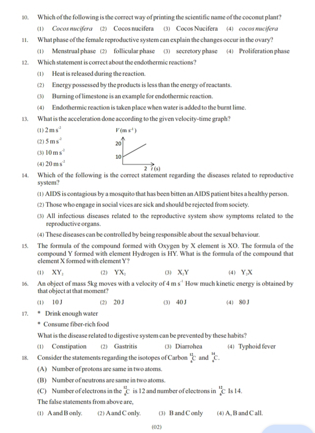 Solved: Which of the following is the correct way of printing the ...