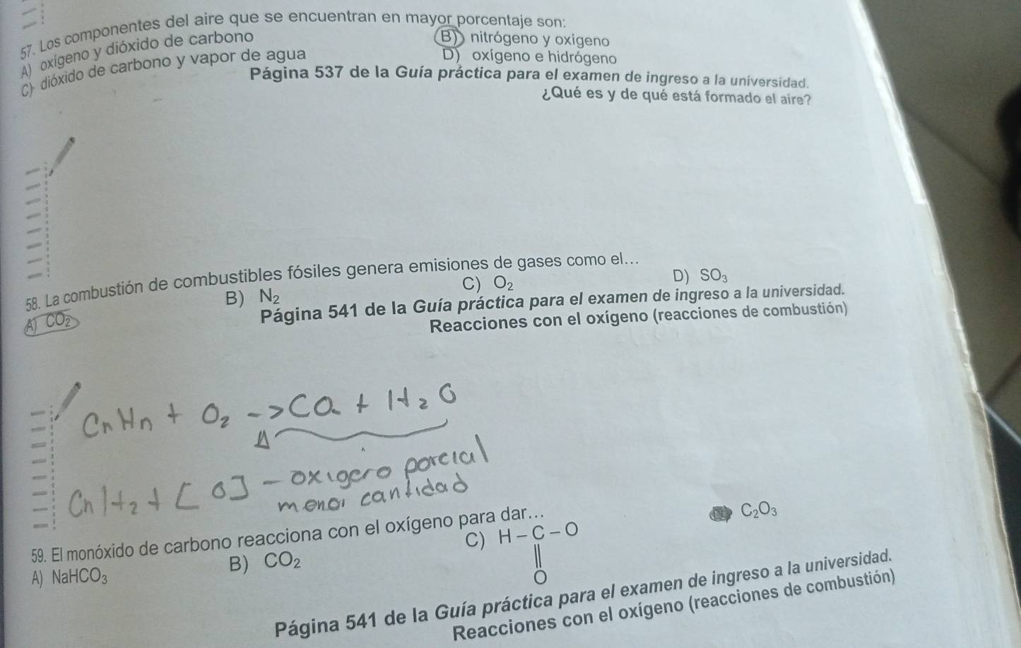 Resuelto:Los componentes del aire que se encuentran en mayor porcentaje ...