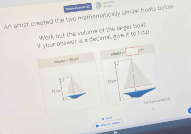 Solved: Bookwork code: 2C Calculrs allowed An artist created the two ...