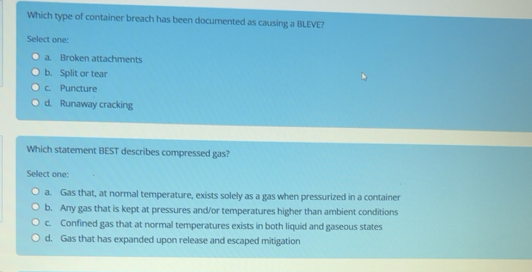Solved: Which type of container breach has been documented as causing a ...