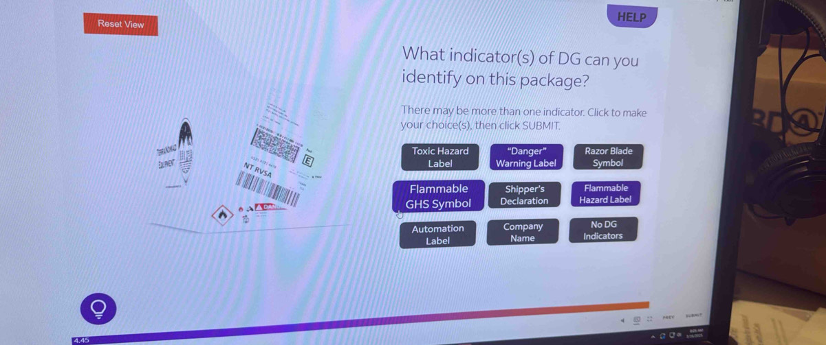 Solved: HELP Reset View What indicator(s) of DG can you identify on ...