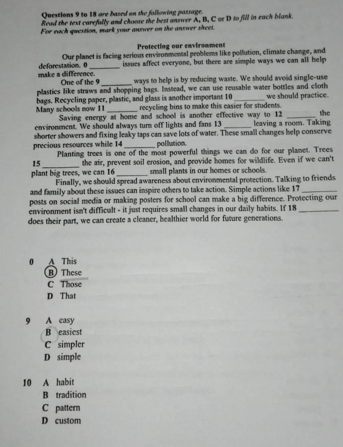 Selesai:to 18 are based on the following passage. Read the text ...