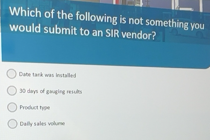 Solved: Which of the following is not something you would submit to an ...