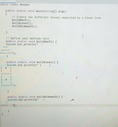 Solved: ublic class Houses public static void main(String[] args ...