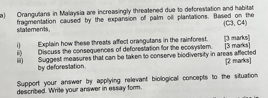 Selesai:Orangutans in Malaysia are increasingly threatened due to ...