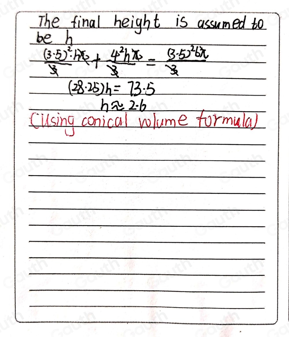 Solved: Two vertical conical tanks (both inverted) have their vertices connected by a short ...