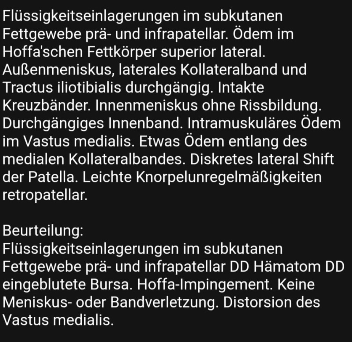 Gelöst:Flüssigkeitseinlagerungen im subkutanen Fettgewebe prä- und ...